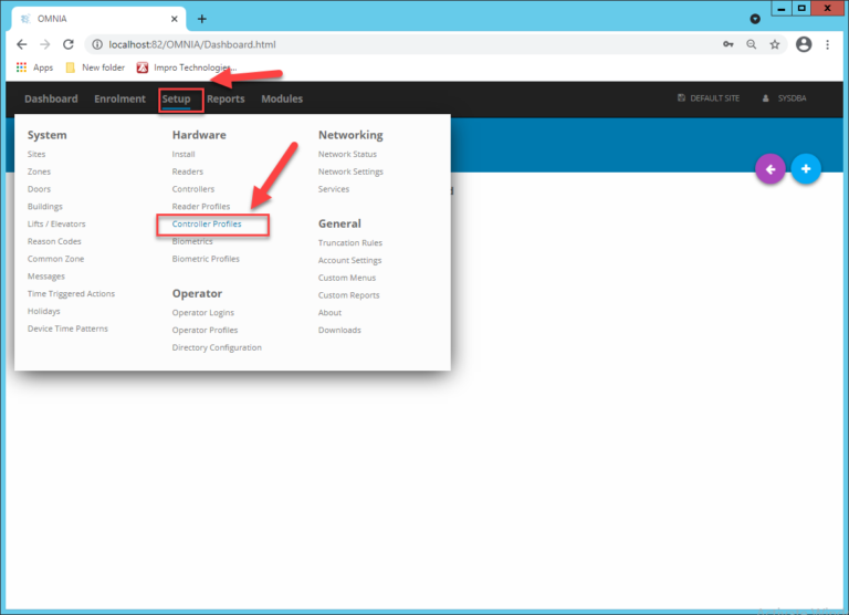 Create a Site Lockdown Input for OMNIA - PMT Security